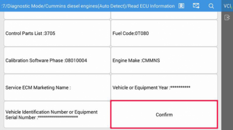 Cummins DPF Regeneration - instruction screenshot | School Bus Tools